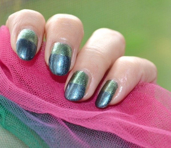 Teal Blue & Green Nails Featuring Zoya Rikki & L’Oreal VIP Status ...