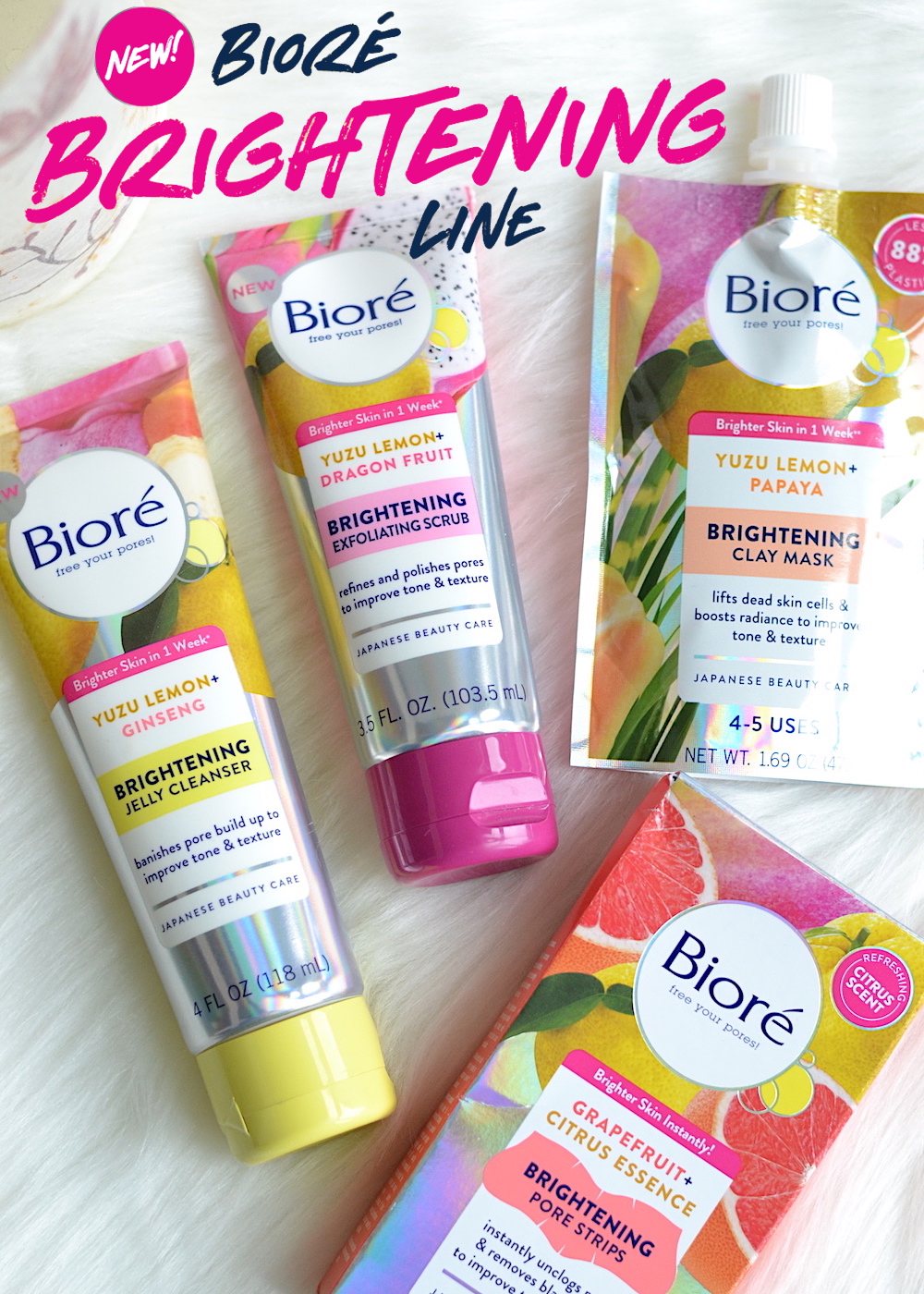 NEW Biore Brightening Skincare Collection