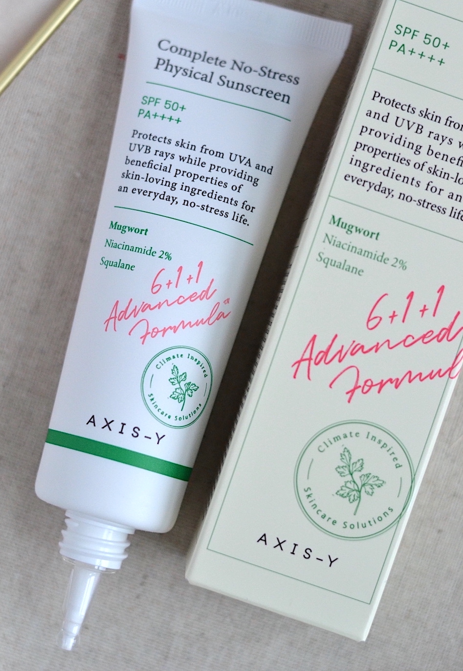 AXIS-Y Complete No-Stress Physical Sunscreen SPF 50 Review