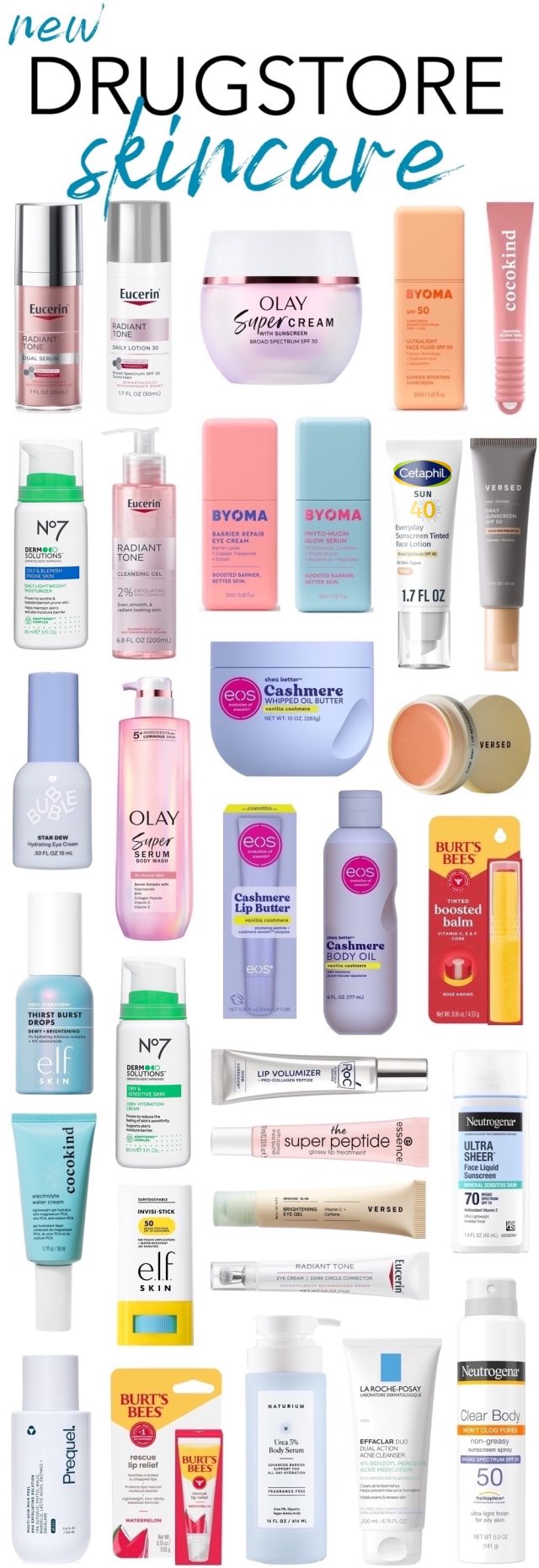 32 New Drugstore Skincare Products to Try in 2025